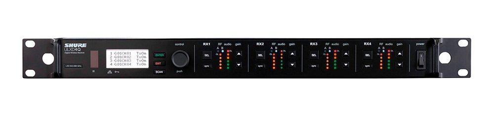 Купить Shure ULXD4QE=-G51 четырехканальный цифровой приемник 470 - 534 ...