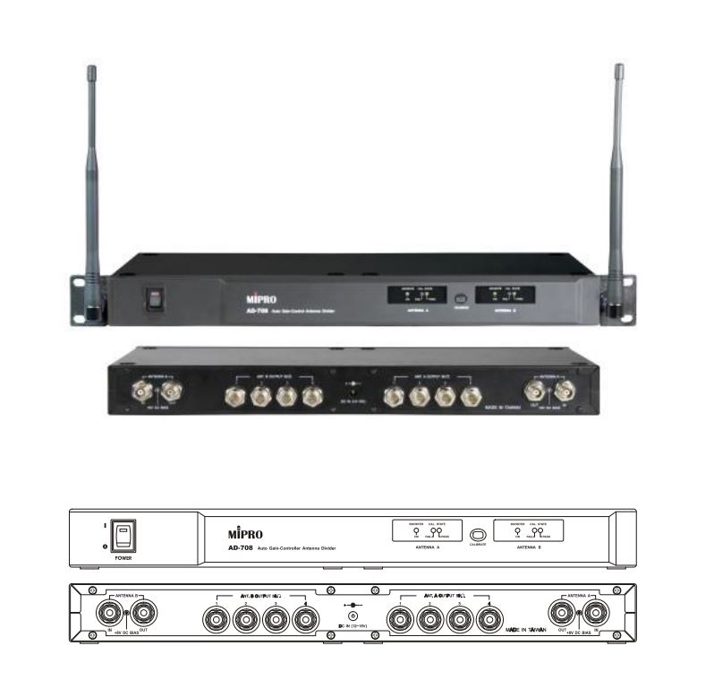 Mipro AD-708 антенный сплиттер купить | Хай-Тек Медиа