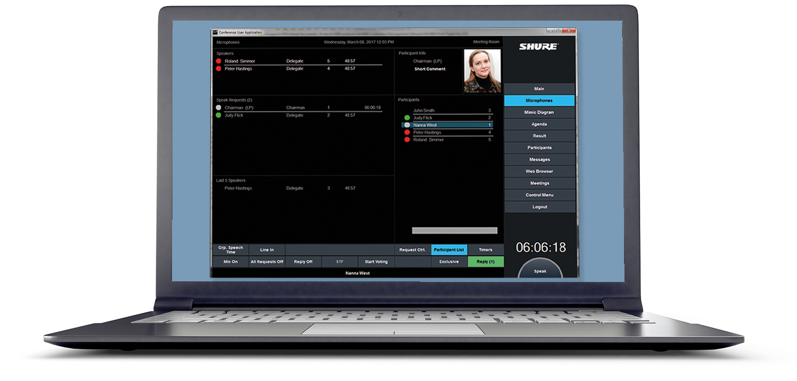 Shure SW6000 Программное обеспечение для управления конференцией | Хай ...