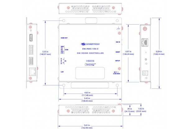 Crestron DM-RMC-100-C Приемник и контроллер для помещений DigitalMedia ...