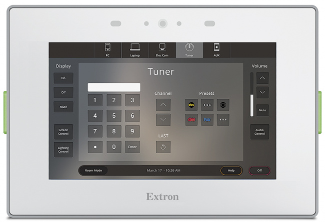 Купить 5-дюймовую систему управления TouchLink Pro Extron TLC Pro 526M белую по низкой цене ...