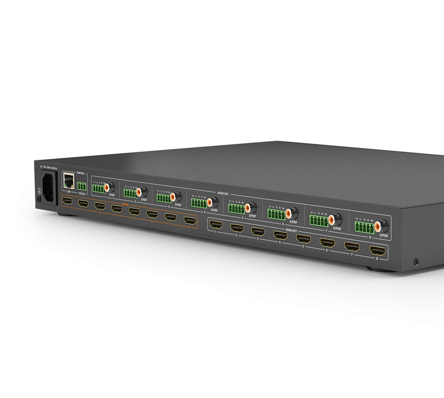 Купить WyreStorm MX-0808-H2A-MK2 матричный коммутатор по лучшей цене | Хай-Тек Медиа