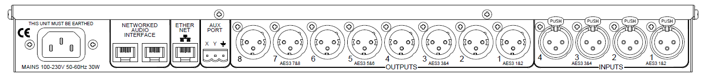 Linea Research ASC48 Dante Системный процессор, 4 входа и 8 выходов, с ...