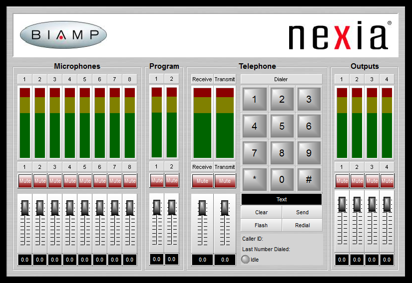 Biamp Nexia TC Цифровой матричный аудиопроцессор для телеконференций, 8 ...
