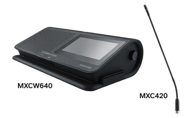 Конференц-система Shure MXCW для гибридных конференций с возможностью ...