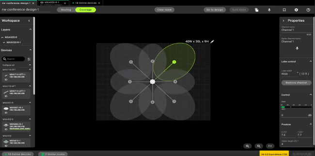 Новый релиз ПО Shure Designer 6 для настройки сетевых устройств