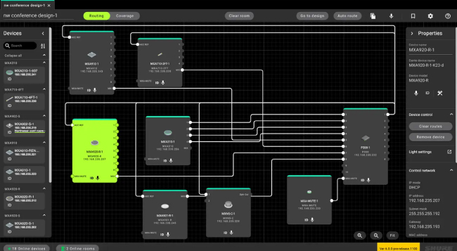 Новый релиз ПО Shure Designer 6 для настройки сетевых устройств